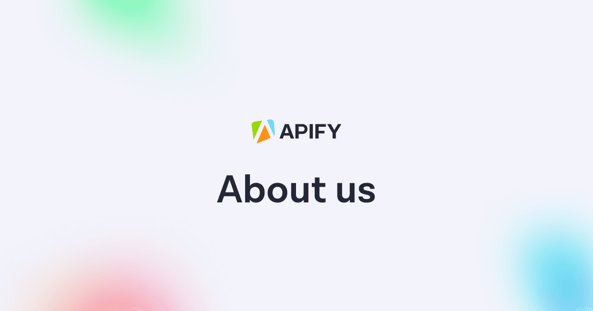 About · Apify