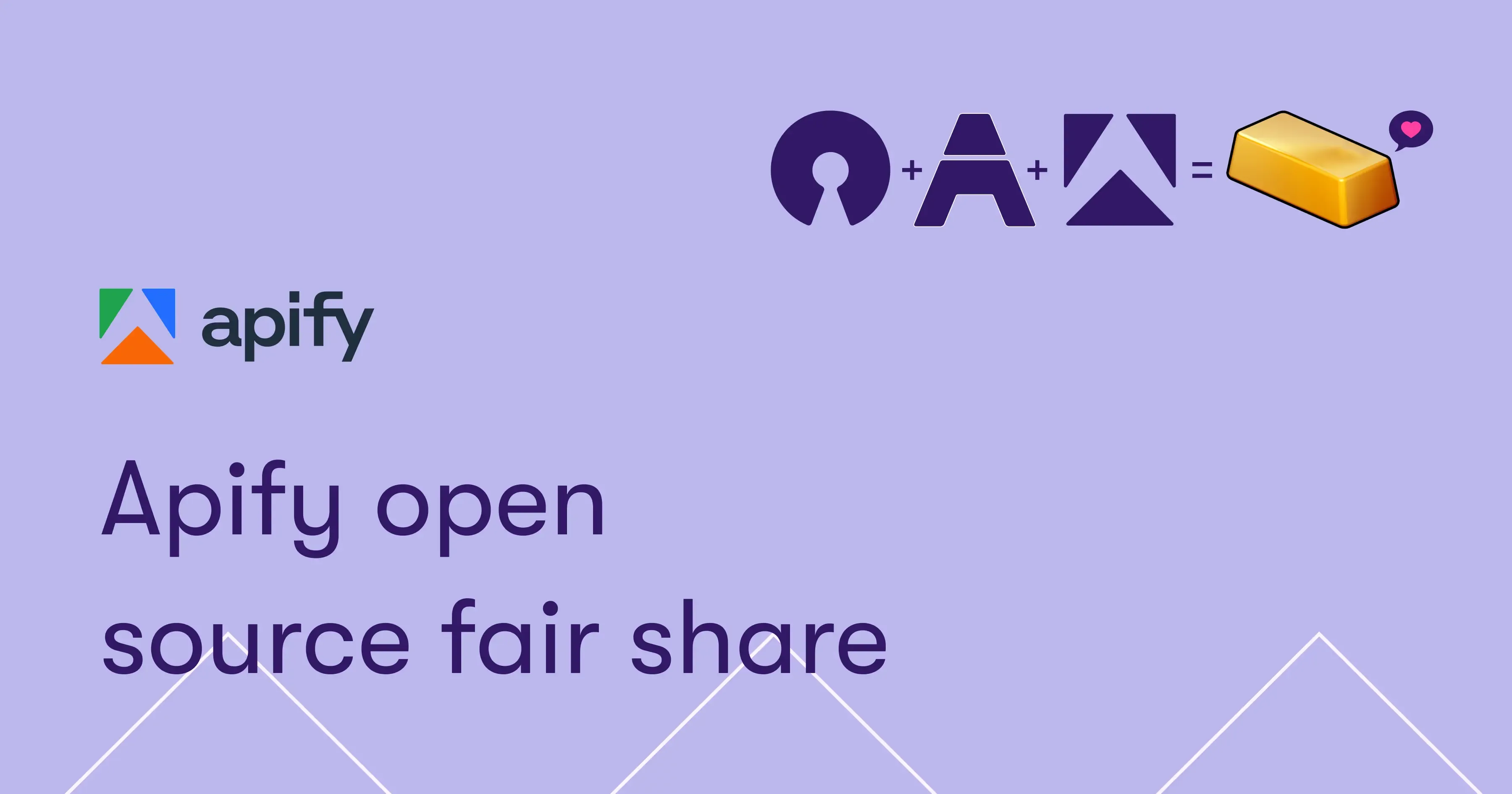 Apify open source fair share · Apify