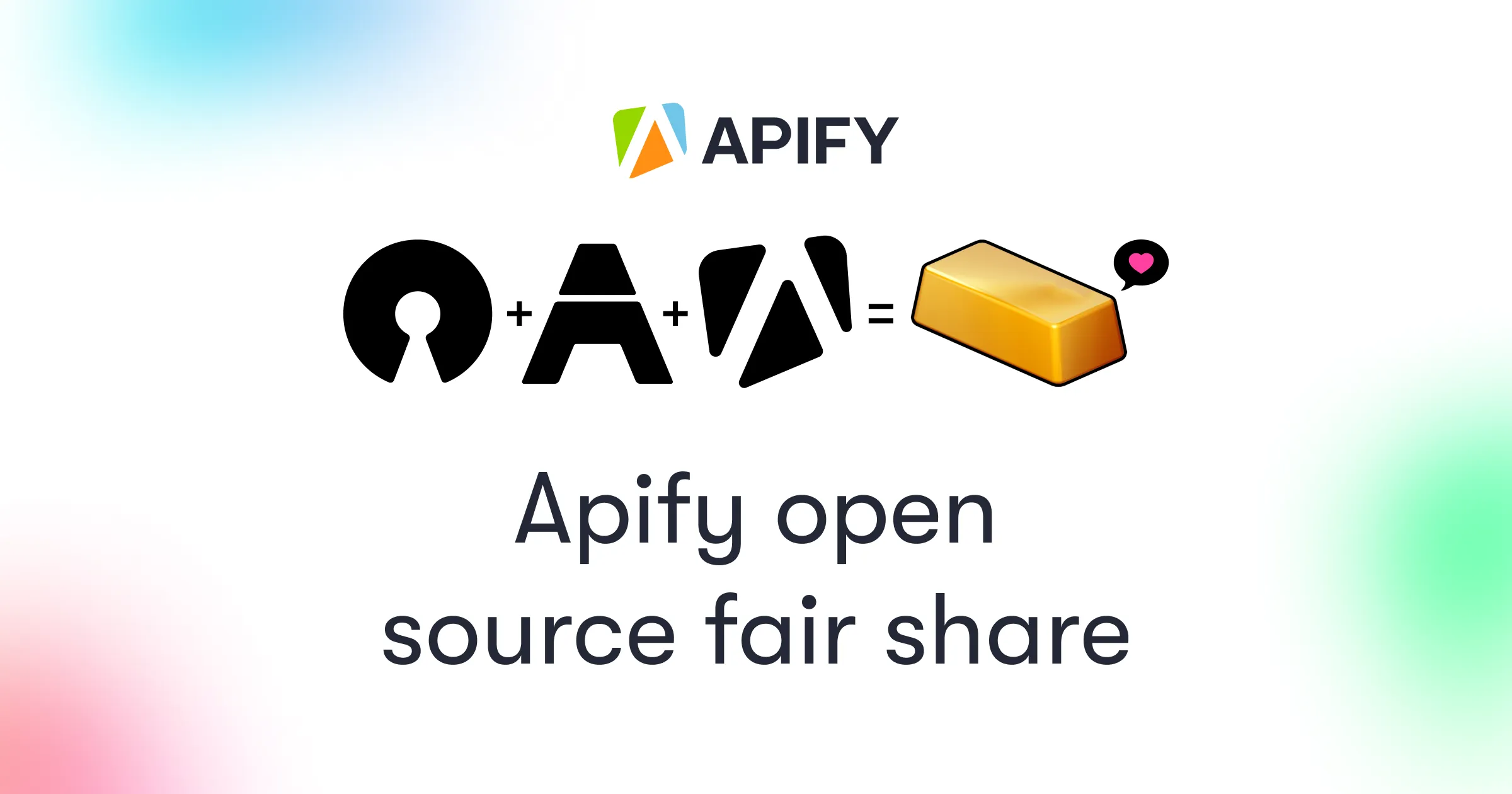 Apify open source fair share · Apify