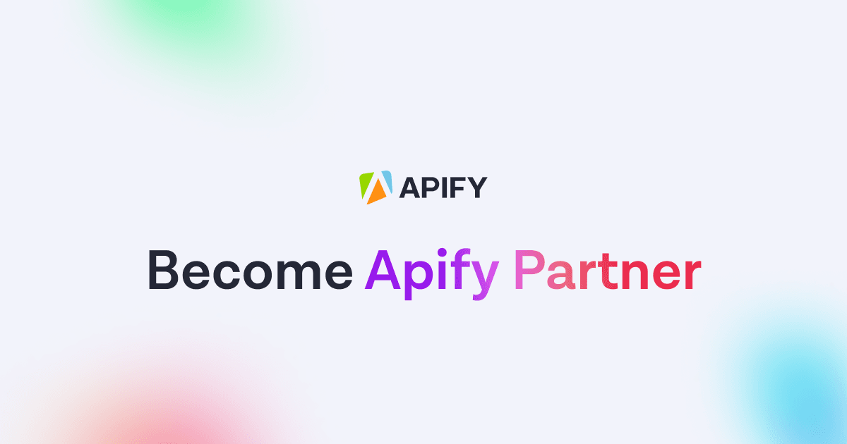Become Apify Partner